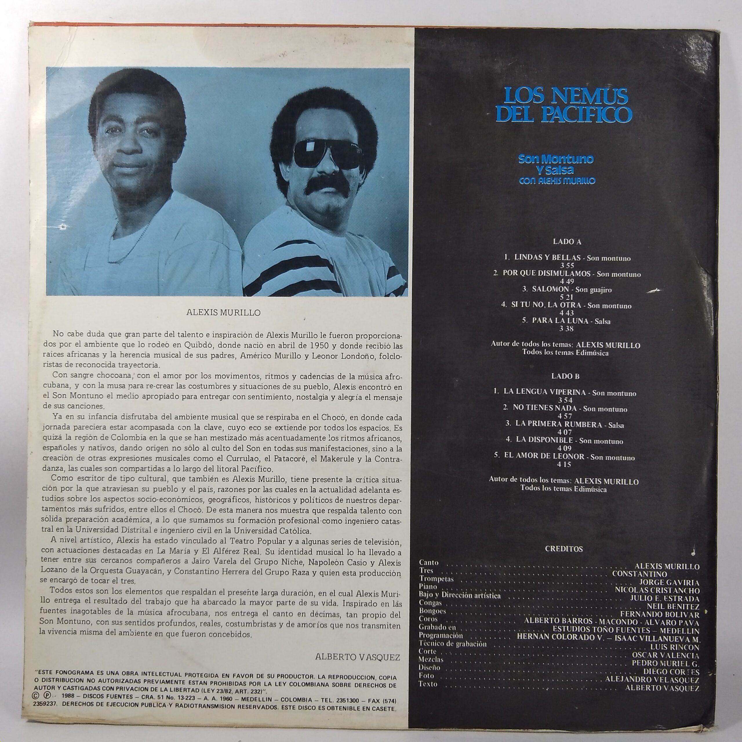 Los Nemus del Pacifico – Son Montuno y Salsa con Alexis Murillo ...