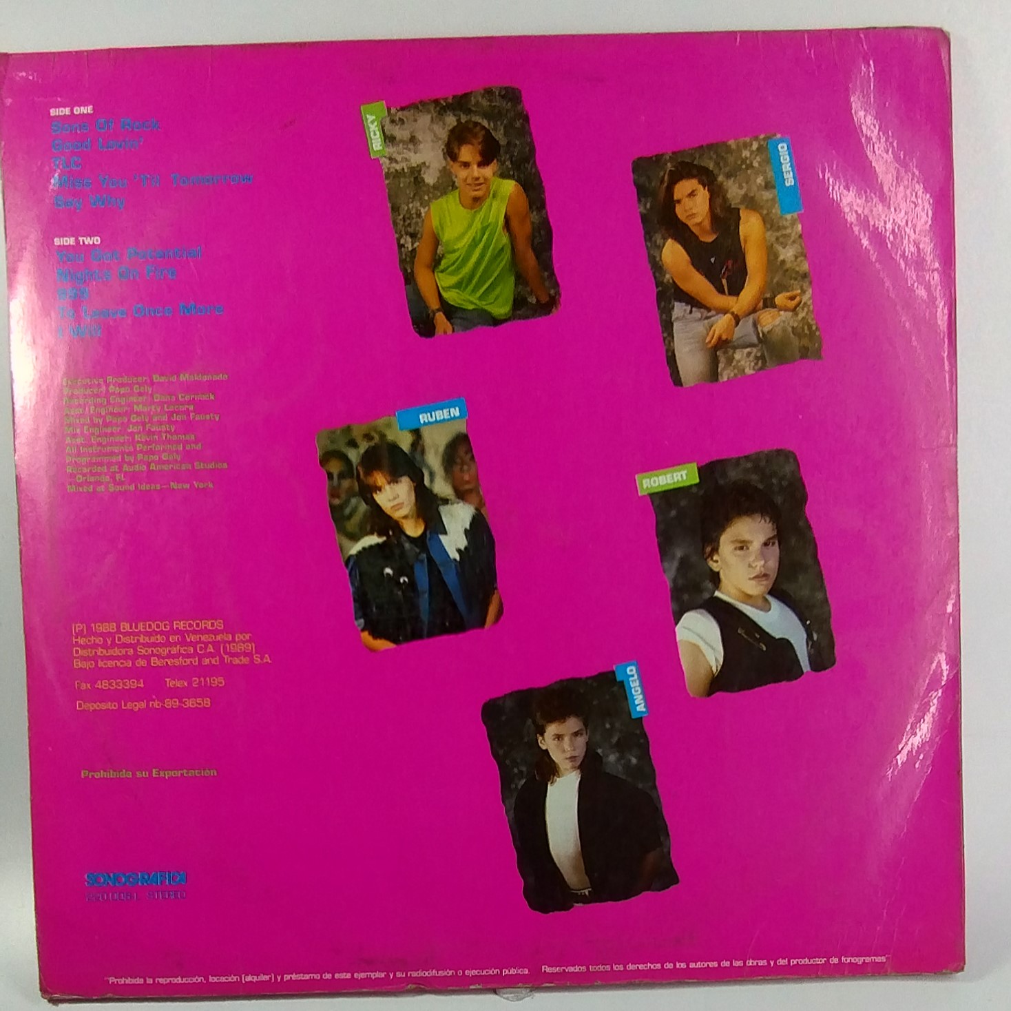 Menudo – Sons of Rock – Sonero Colombia