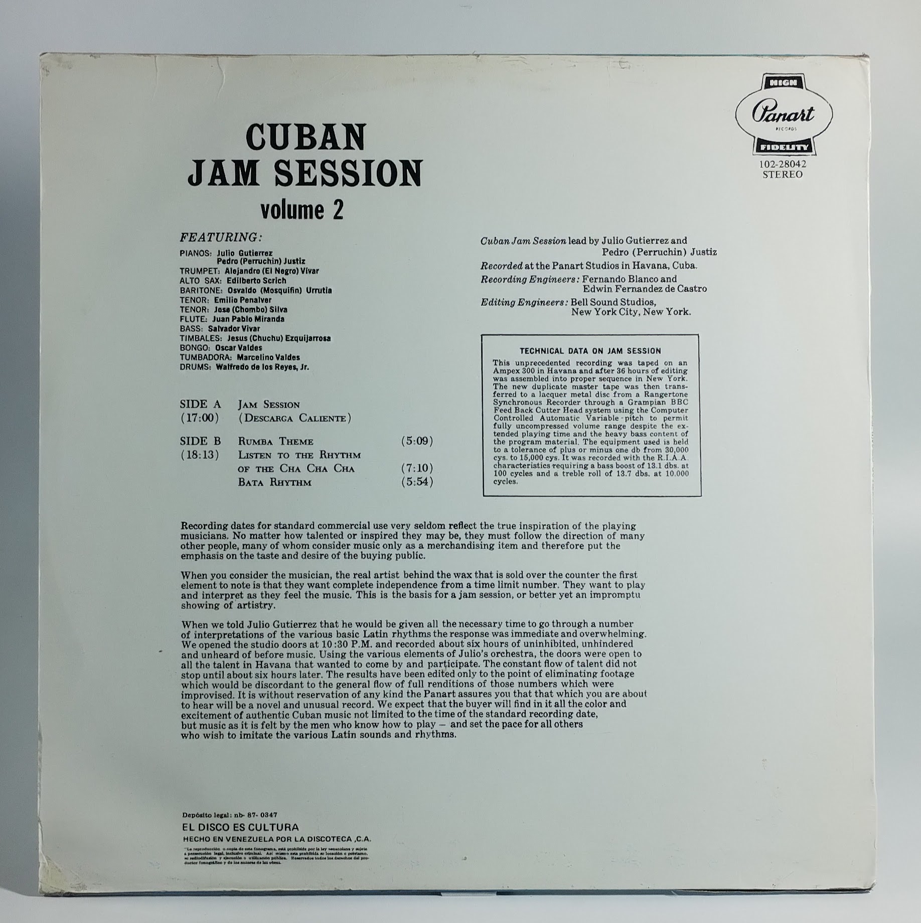 Cuban Jam Session Vol 2 – Sonero Colombia