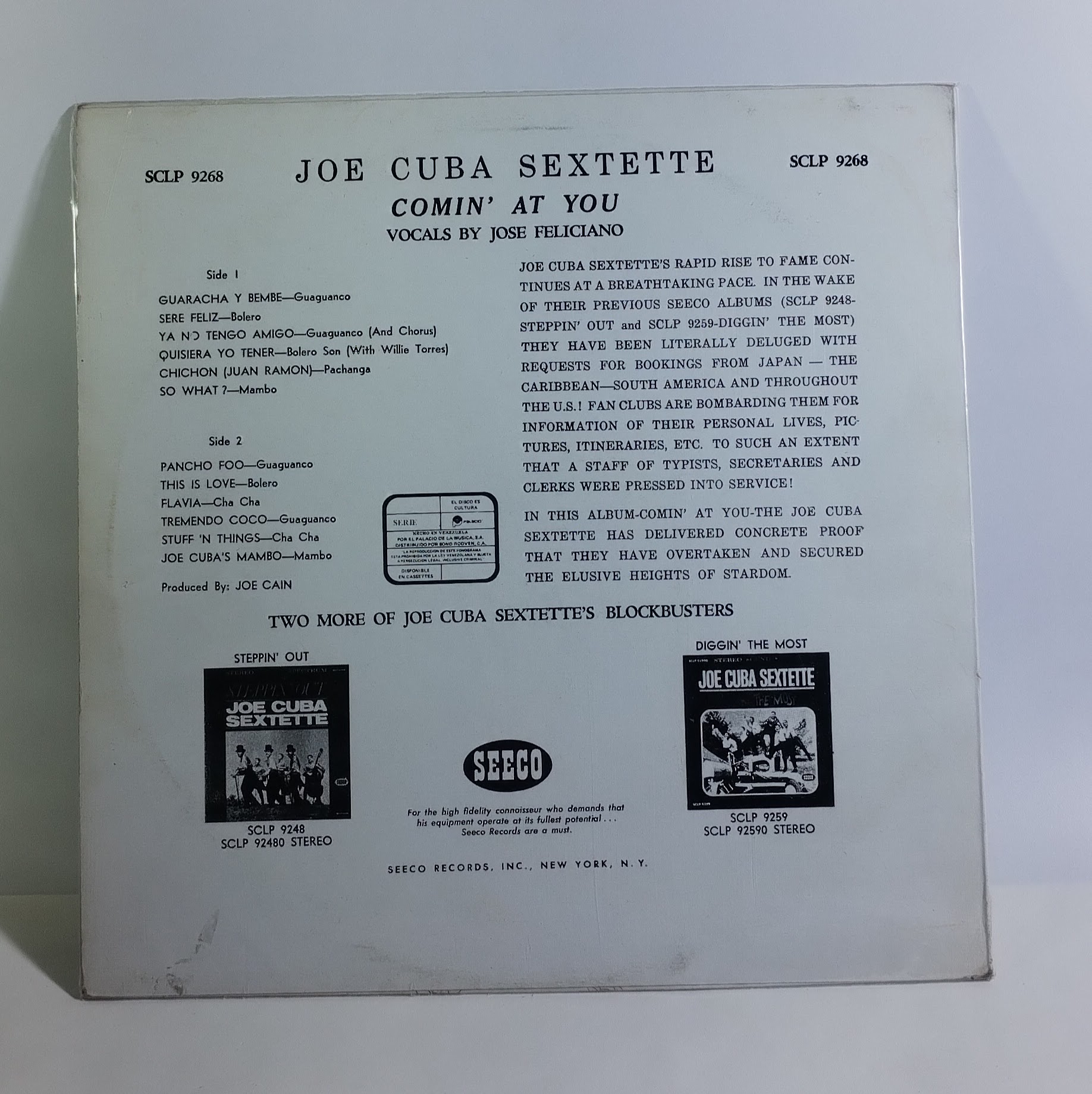 Joe Cuba Sextet – Comin’ At You – Sonero Colombia