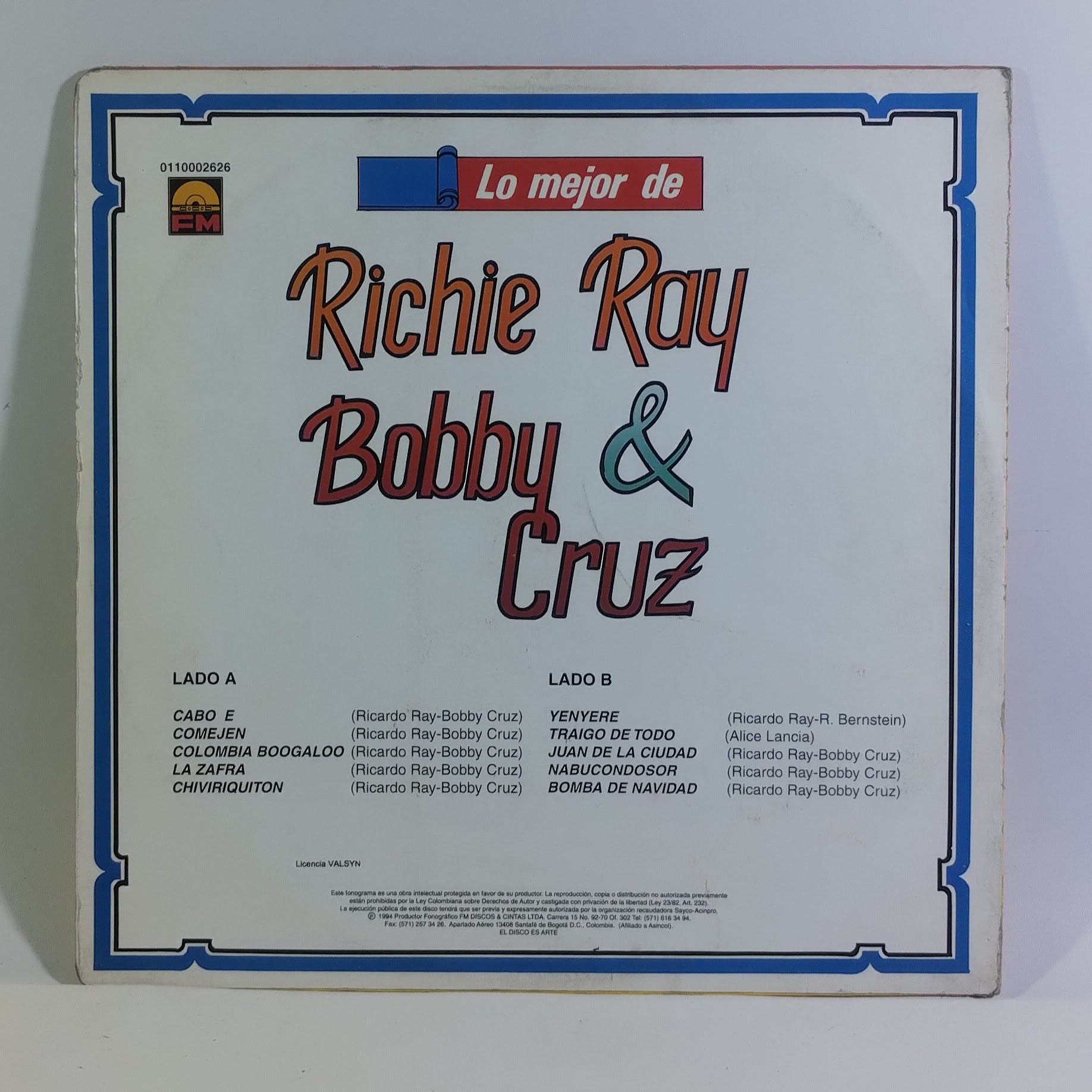 Richie Ray & Bobby Cruz – Lo Mejor Vol. 2 – Sonero Colombia