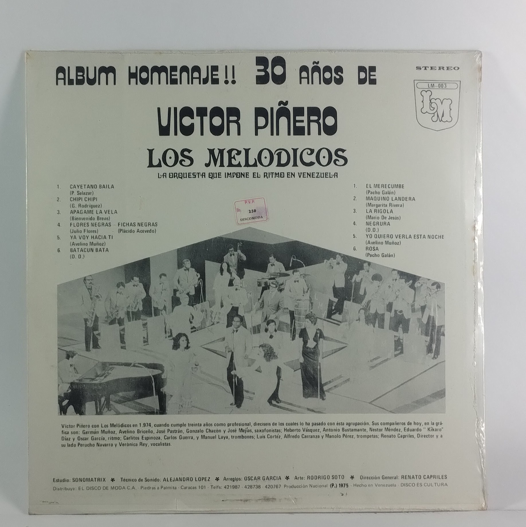 Los Melodicos – Album Homenaje A Víctor Piñero – Sonero Colombia